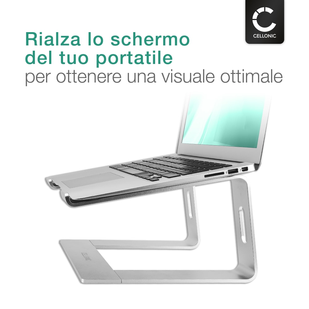 Supporto universale, stand reggi-notebook da scrivania