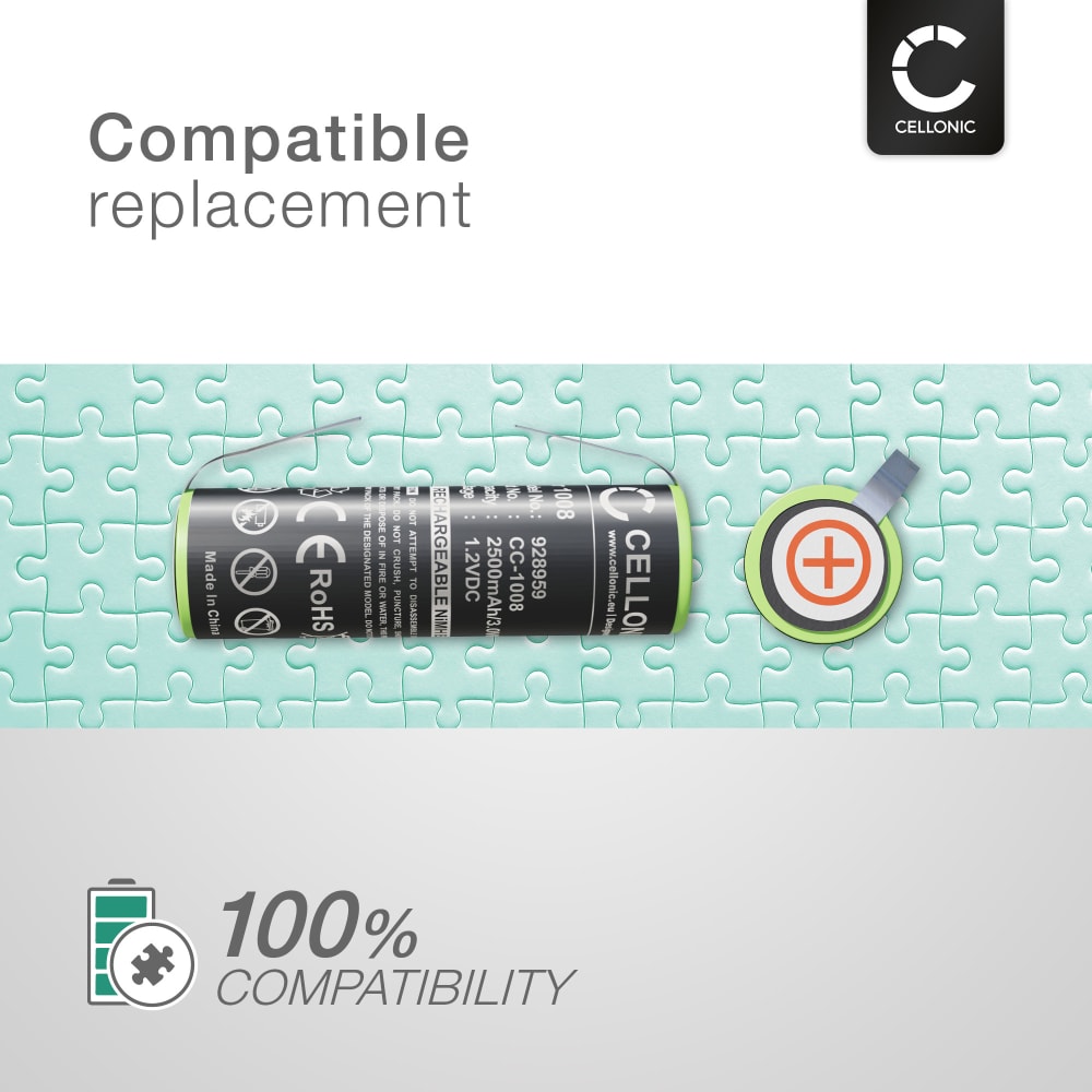 Battery for 7570, 8595, 8995 (Ø14,5mm)