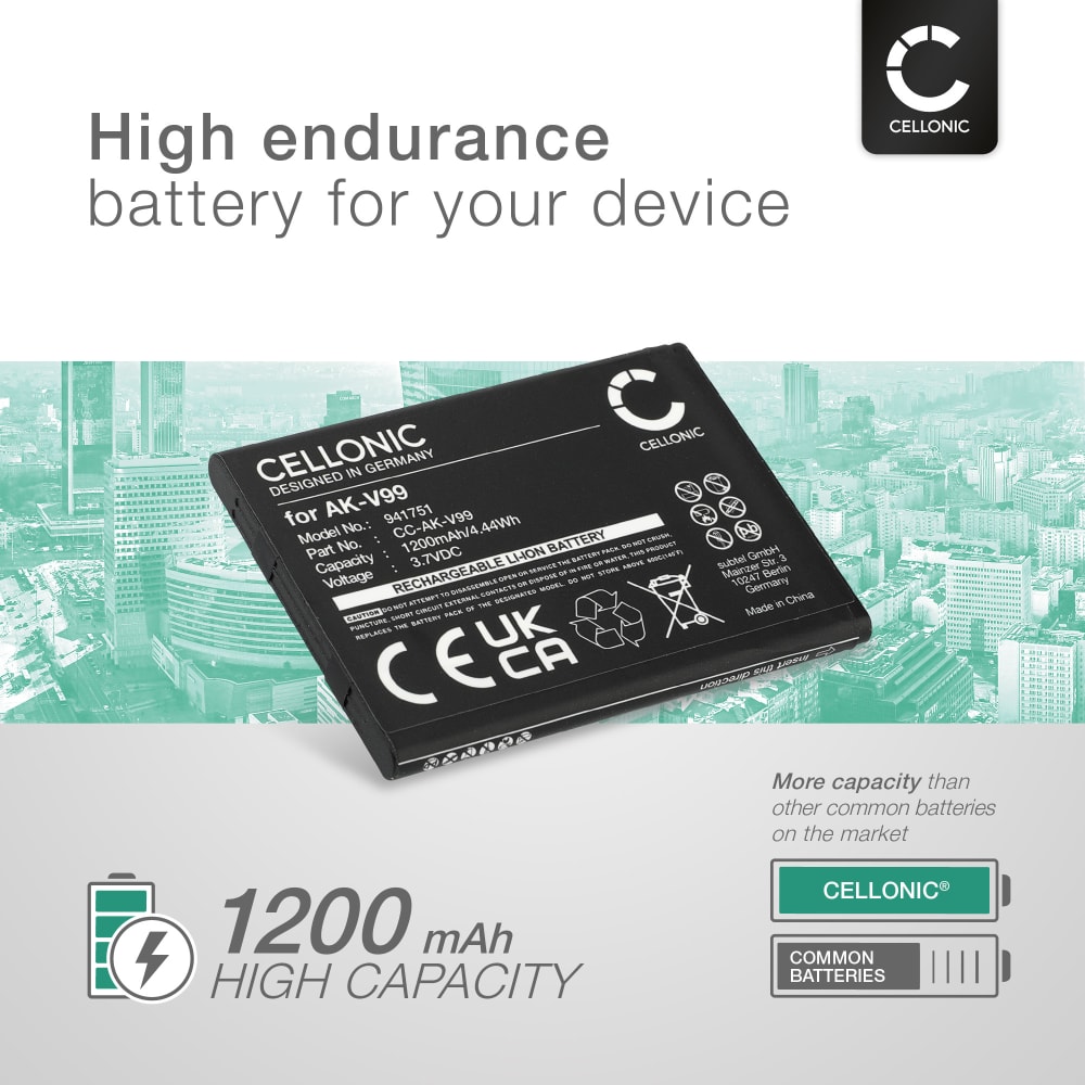 Batteri AK-V99 til Emporia Select V99
