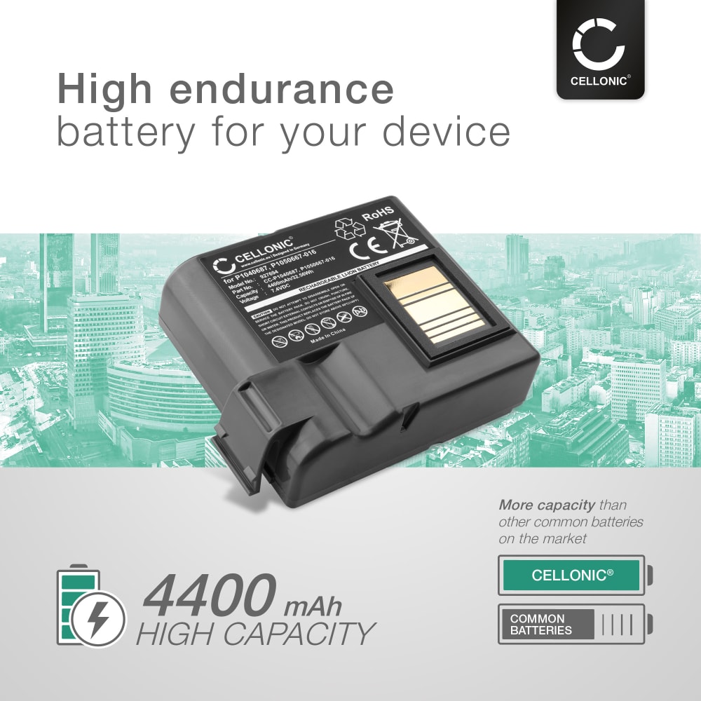 Zebra QLN420, ZQ630 Battery P1040687, P1050667-016