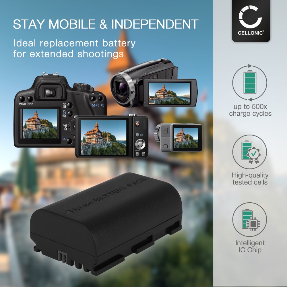 LP-E6 Battery for Canon EOS 5D Mark IV II 5DS R EOS 80D 70D