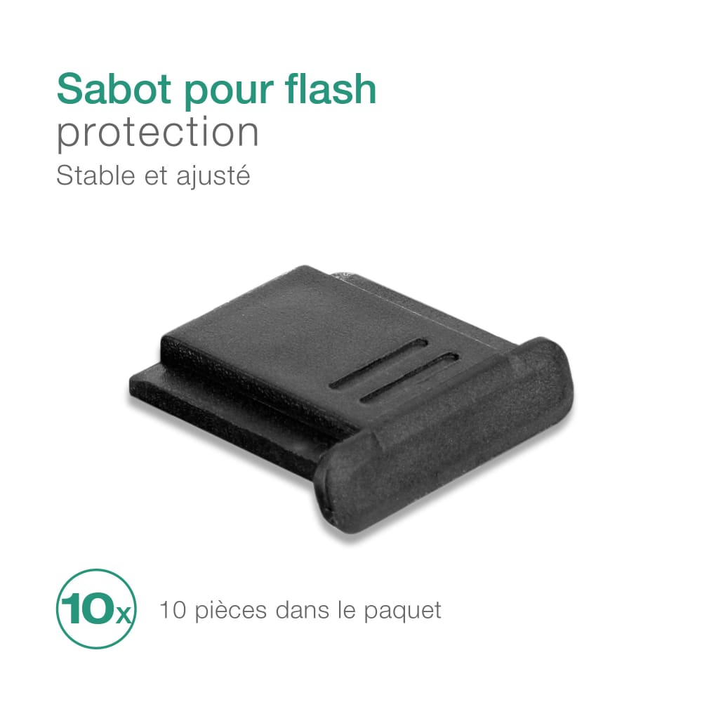 Lot de caches pour griffe flash d'appareil photo
