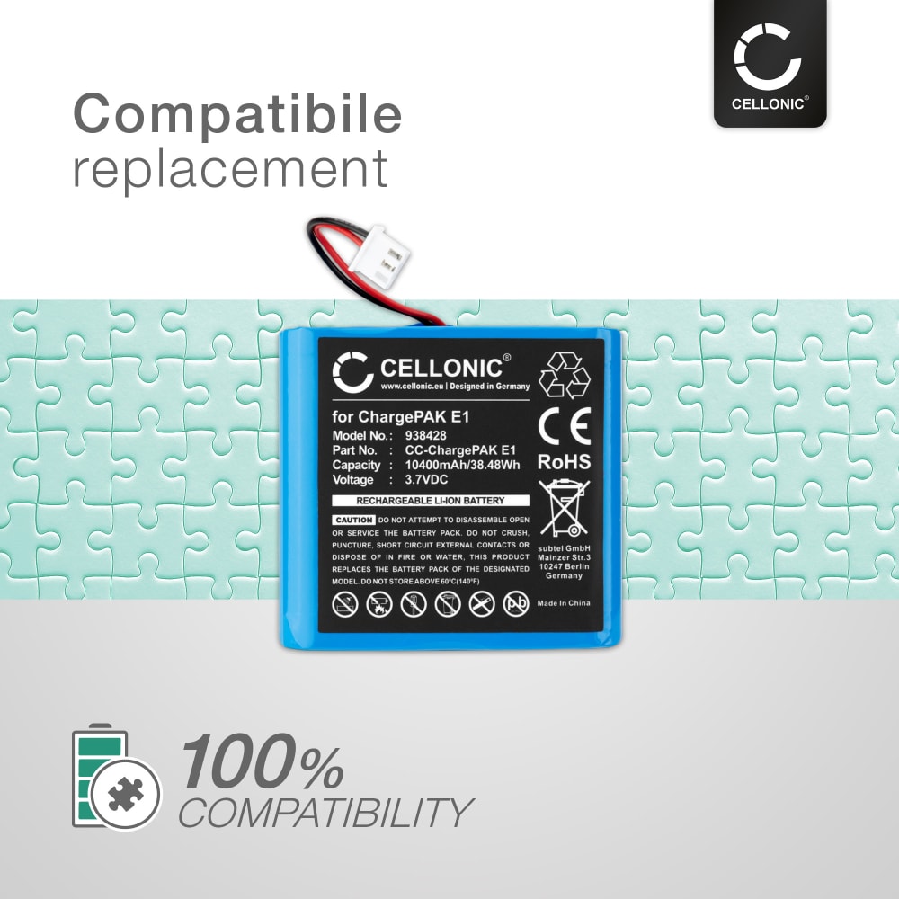 PURE Evoke 1S / 2S / Flow Battery Replacement ChargePAK E1, VL-60924