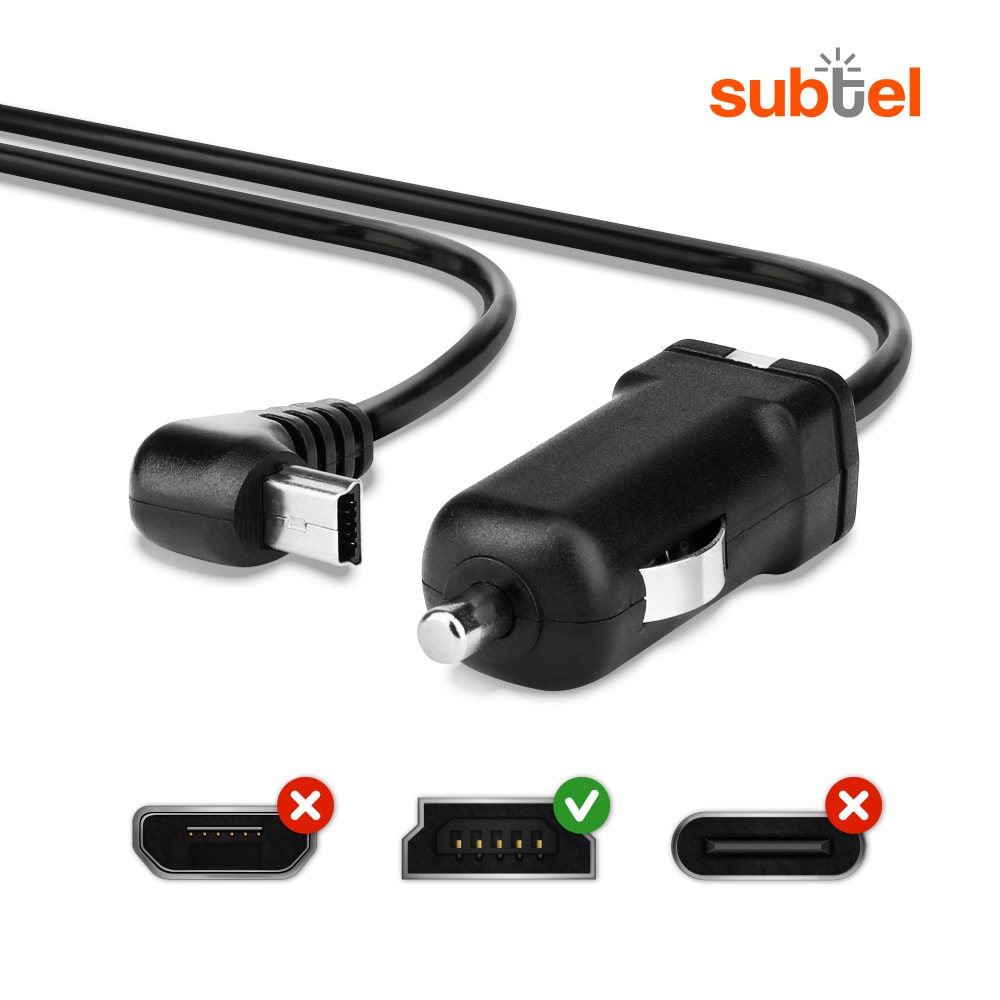 In Car Sat Nav Charger for Garmin Edge, Drive, DriveAssist, DriveSmart