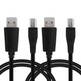 2x USB-johto kännykkään CAT B100. Micro USB pitkä liitin latausjohto ...