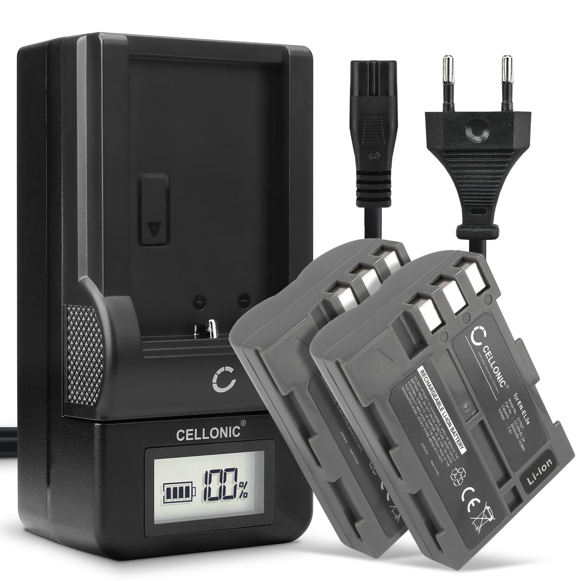 Batterie EN-EL3 EN-EL3e pour Nikon D200, D300, D300S