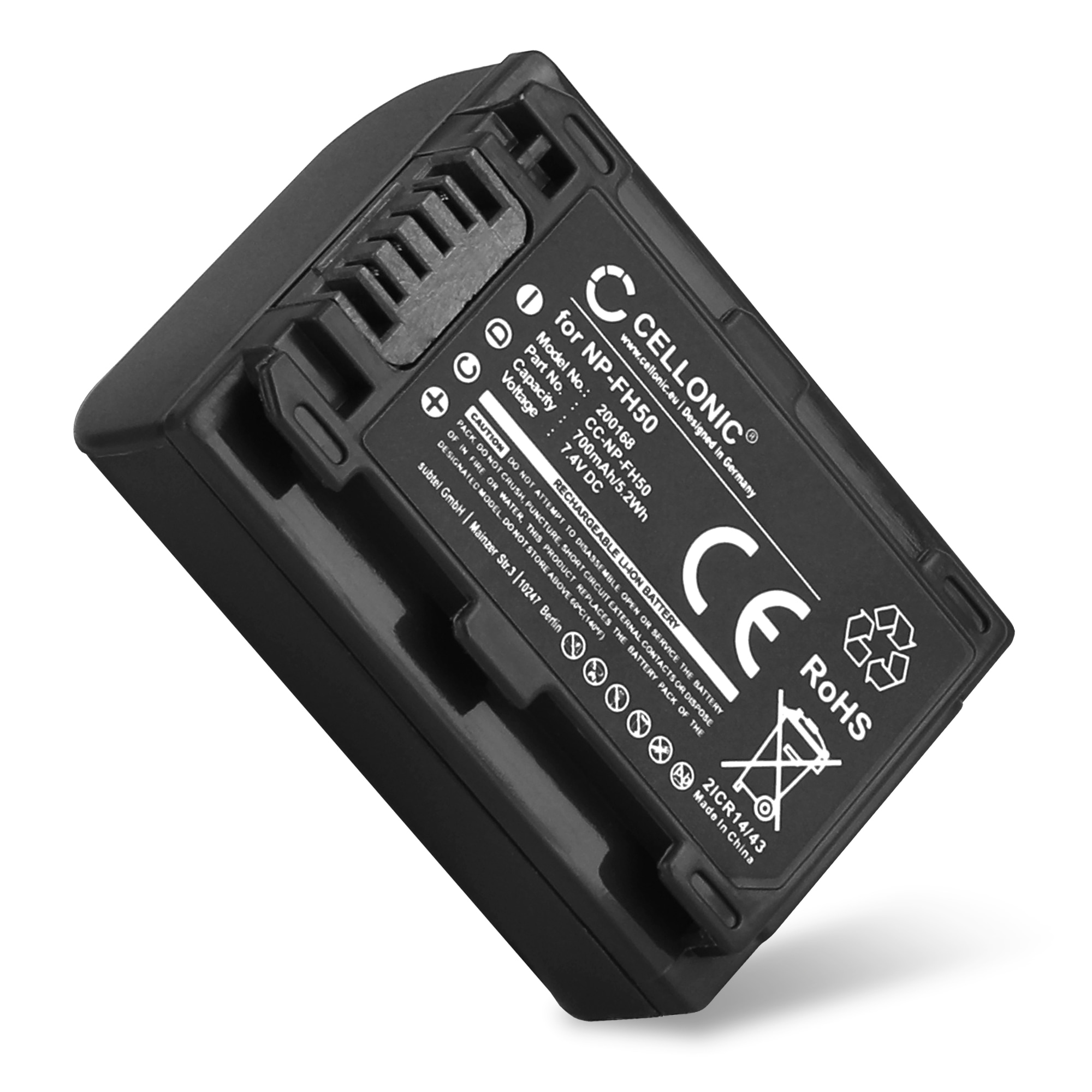 NP-FH40 NP-FH50 -FH60 batteria 700mAh per Sony Cyber-shot