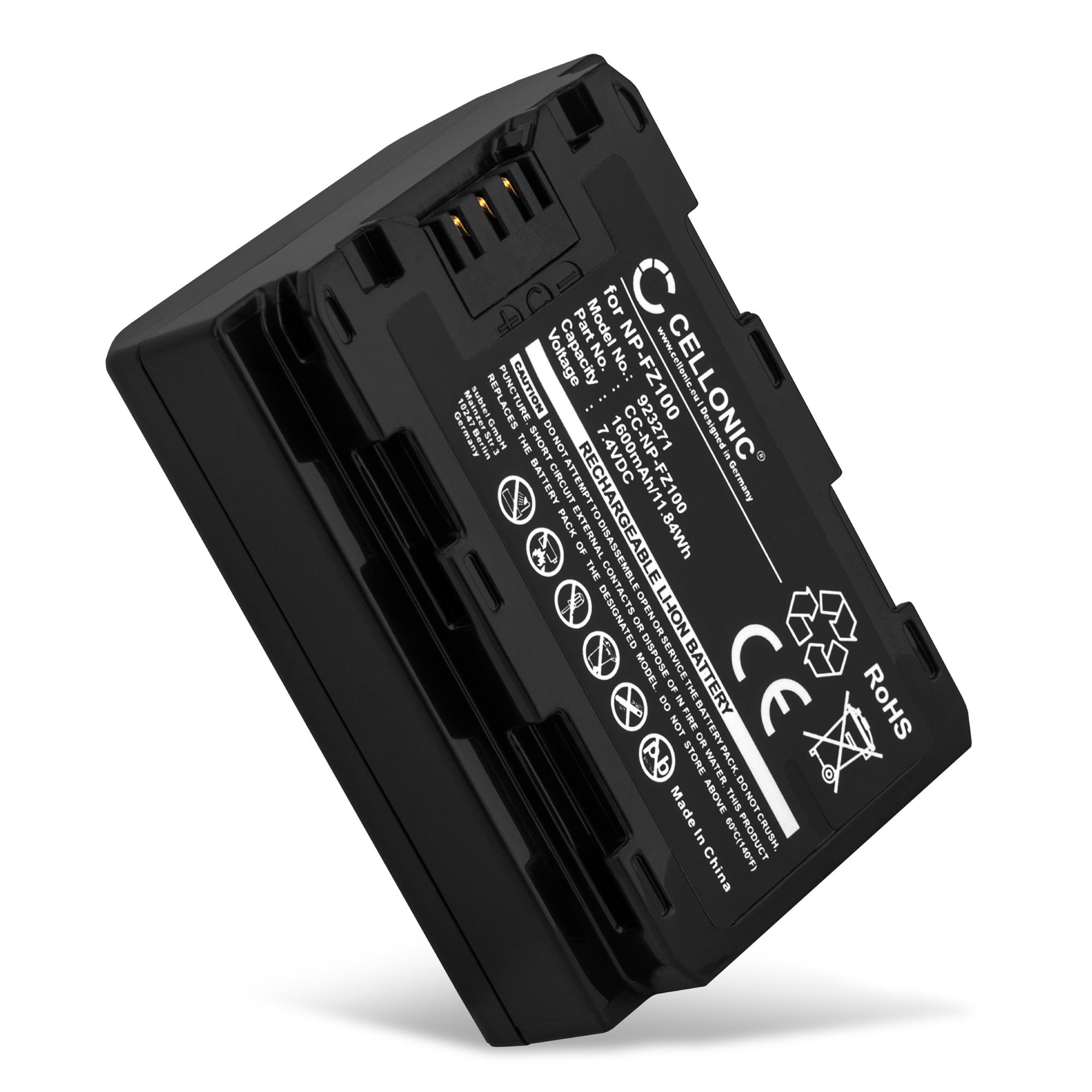 1600mAh Sony Kamera Ersatz Akku NP-FZ100