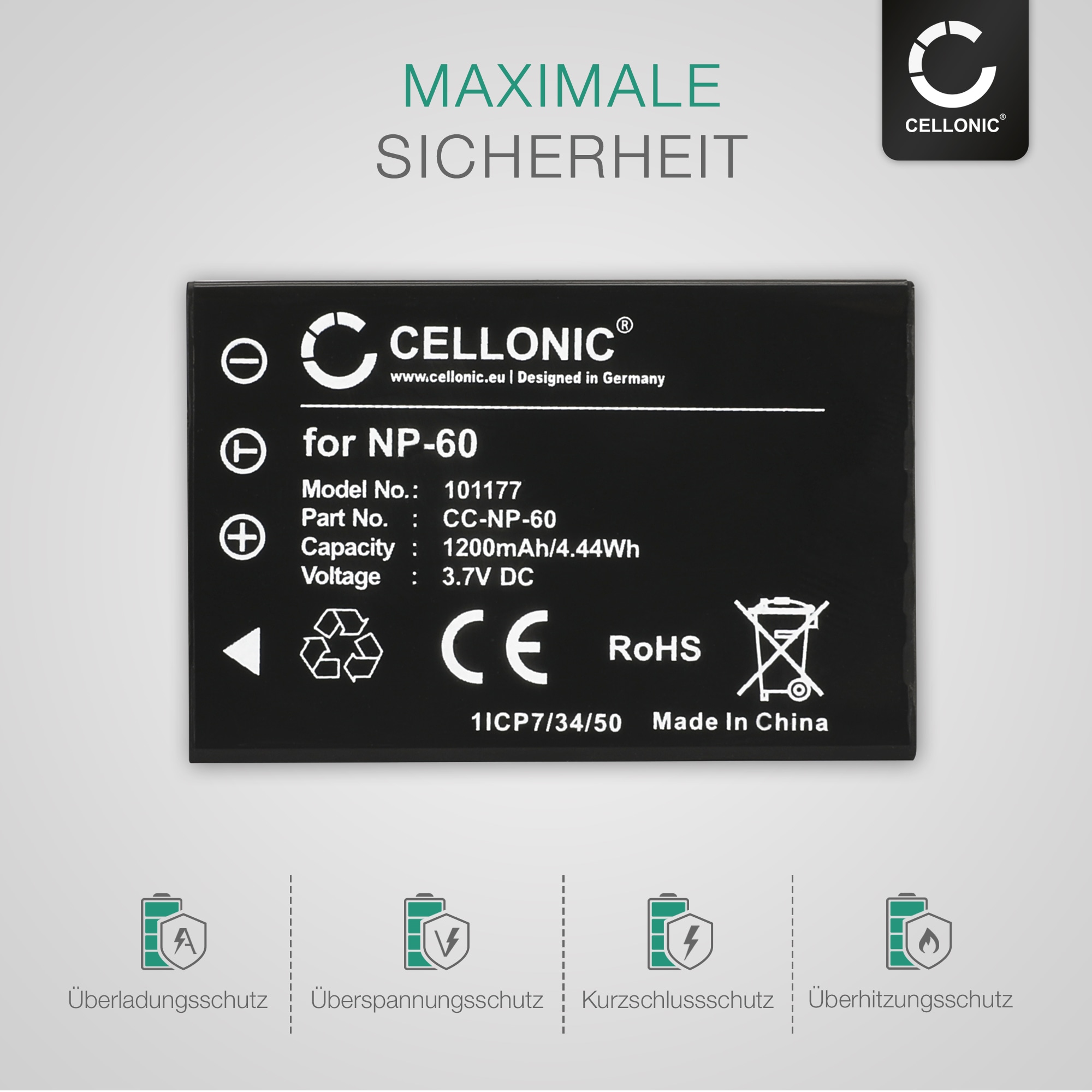 Battery for HP Photosmart R507, R607, R707 R717 R725 R727, R817 R818 ...