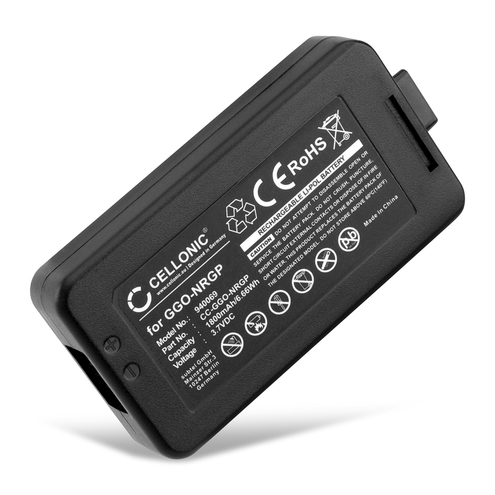 GGO-NRGP batteri til Green-GO WBPX Wireless Beltpack