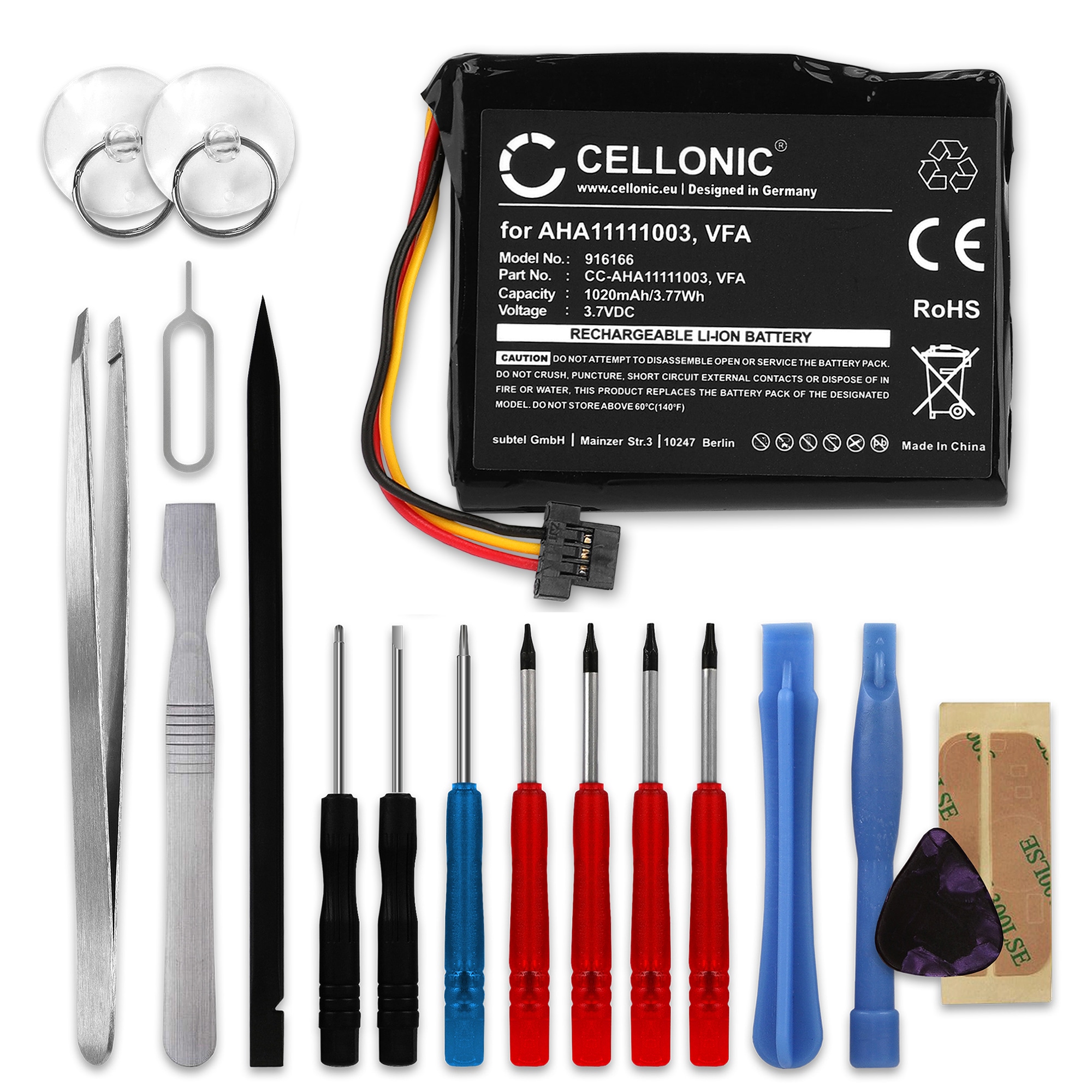 Replacement Battery & GPS Tool Kit for TomTom Go 6200, Go 6100, Go 6000 ...