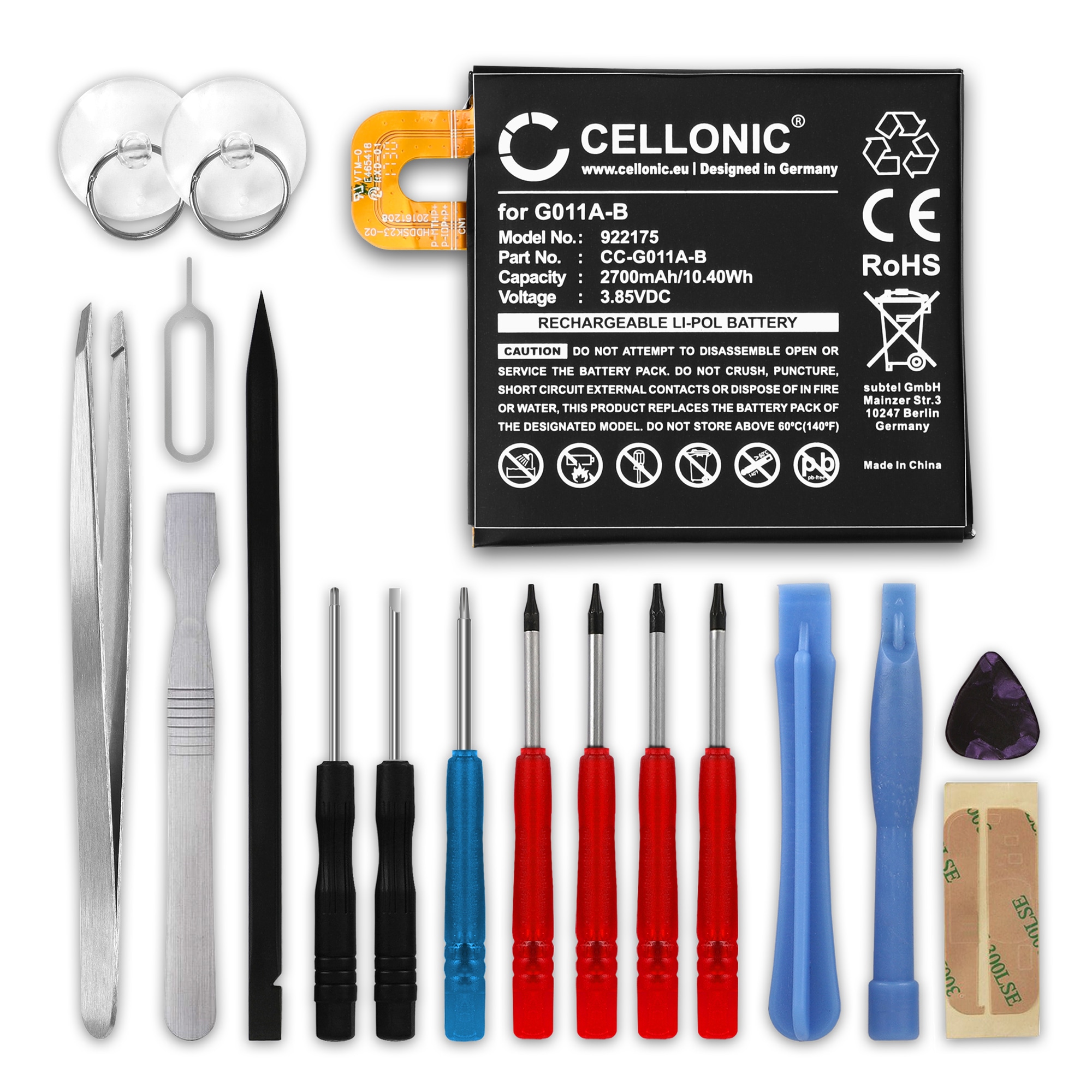 Replacement Battery & Tool Kit for Google Pixel 2