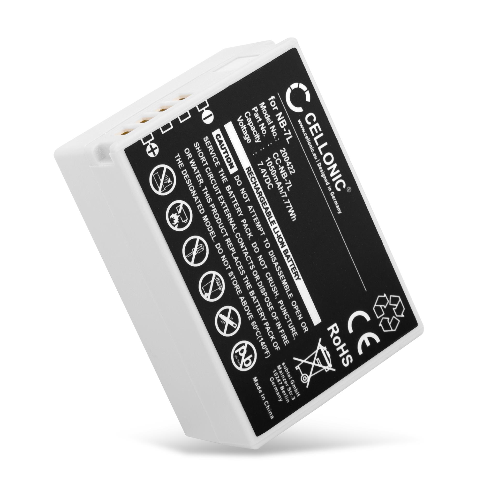 1050mAh Canon Camera Battery NB-7L