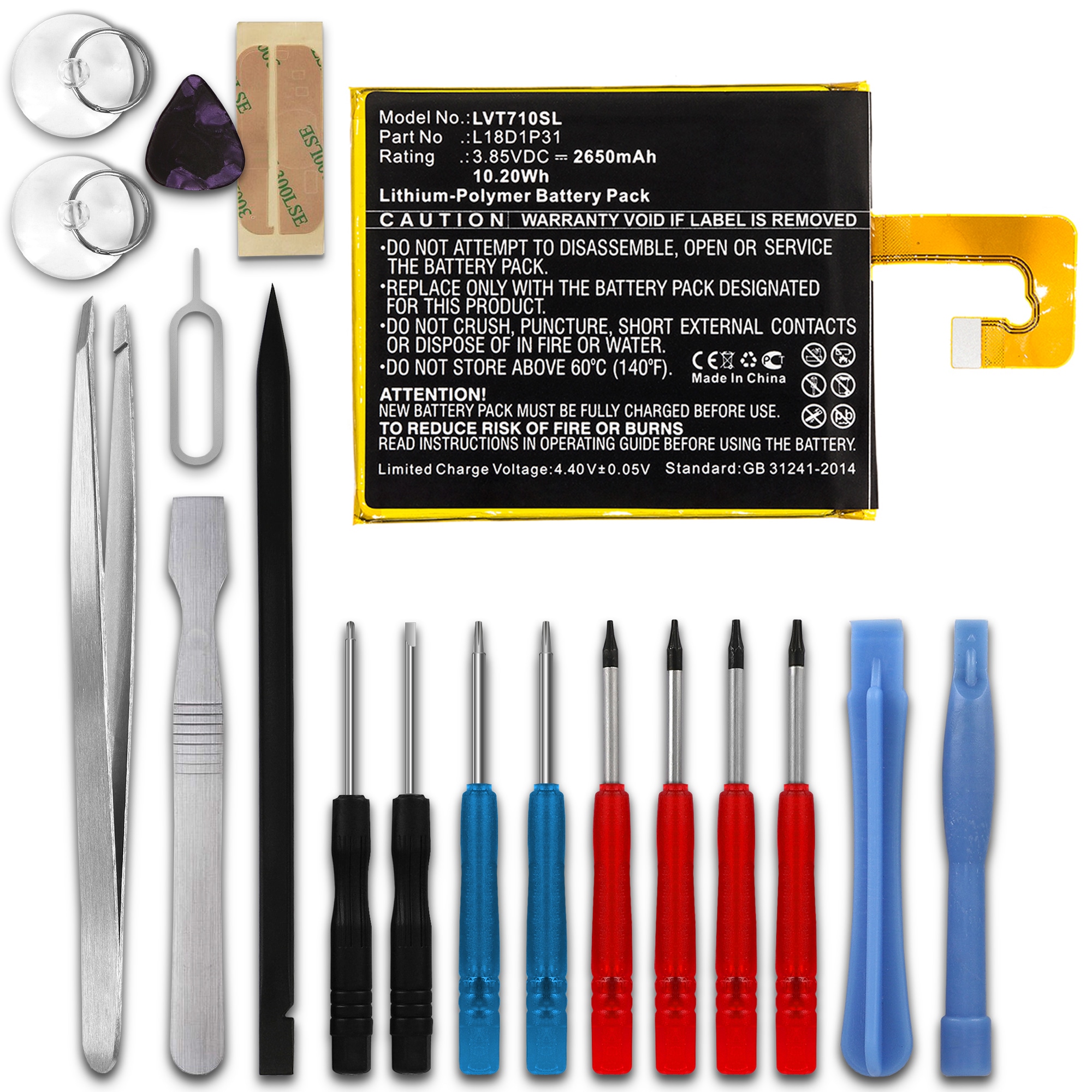 Replacement Battery & Tool Kit for Samsung Galaxy Tab S2 9.7 (SM-T810 ...