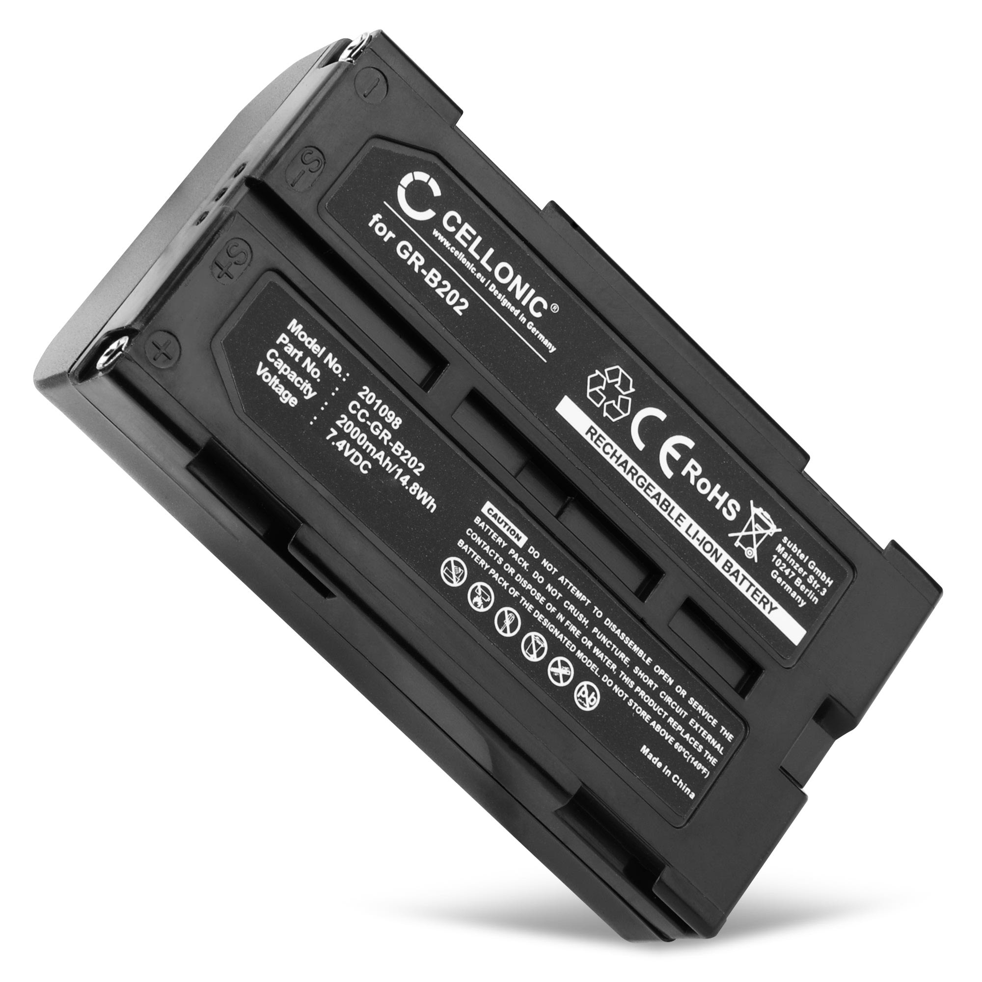 2000mAh JVC Camera Battery BN-V812, BN-V814