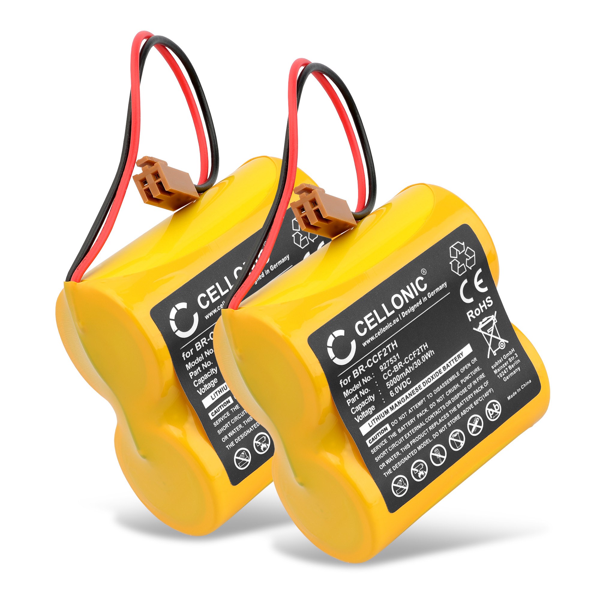 2x Batterie A06B-0073-K001,A06B-6073-K001,A06B-6073-K005 5000mAh pour Cutler Hammer A06 Control ...