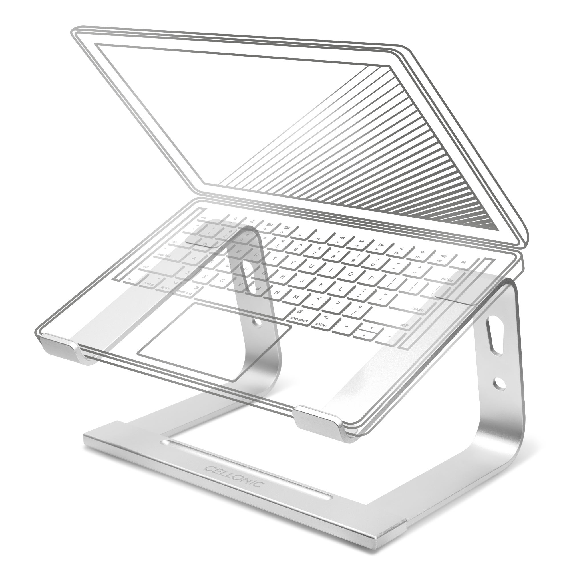Universal Aluminium Laptop Stand - Fits All Laptops & Notebooks
