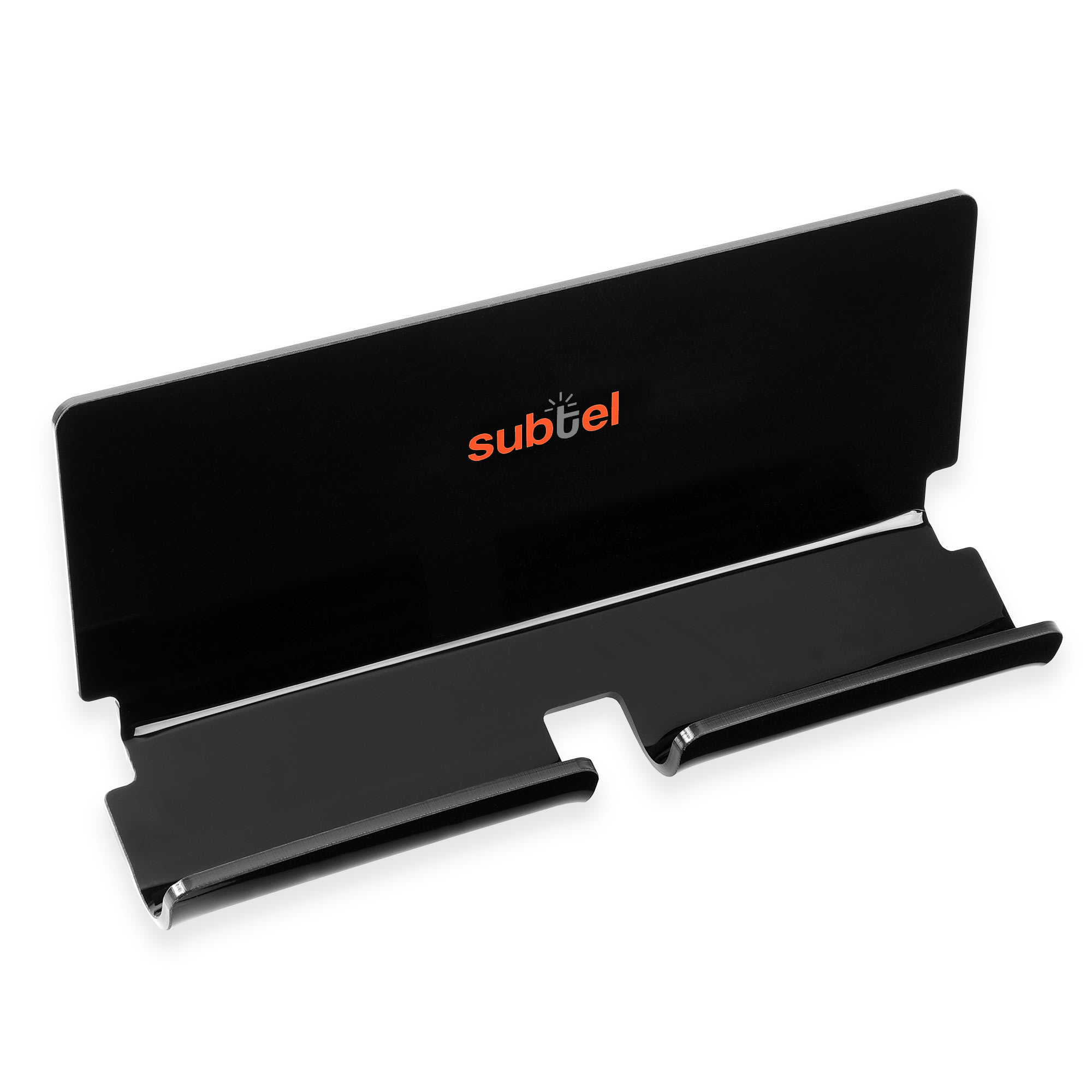 Support mural blanc sans vis pour smartphone et tablette