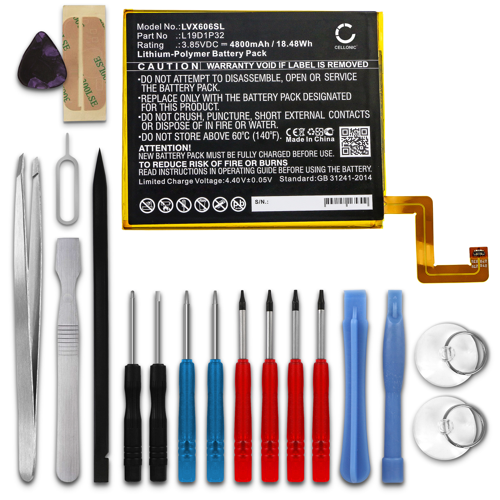 Replacement Battery & Tool Kit for Samsung Galaxy Tab S2 9.7 (SM-T810 ...