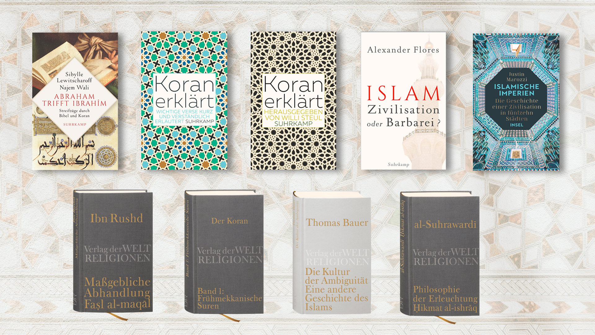 Bücher zum Islam. Empfehlung auf suhrkamp.de