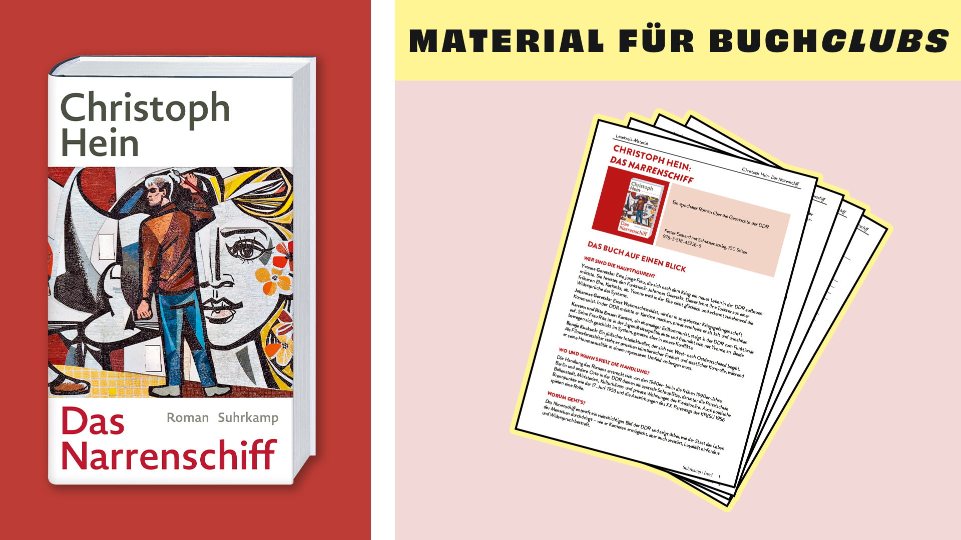 Gemeinsam lesen & diskutieren: Das Narrenschiff von Christoph Hein. Für ...