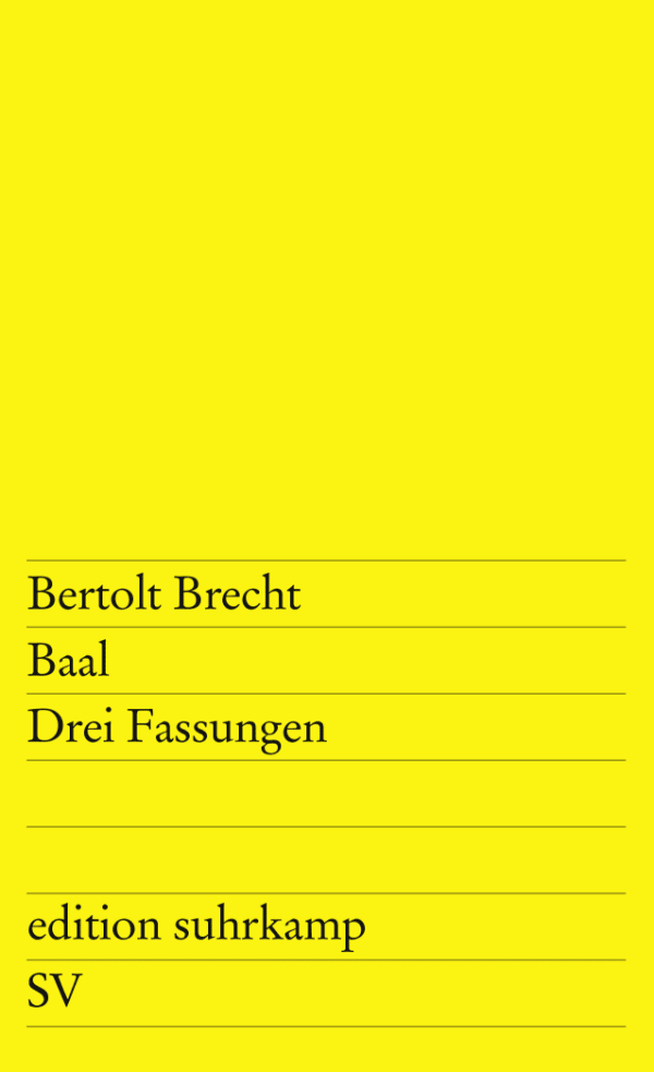 Baal. Buch von Bertolt Brecht (Suhrkamp Verlag)