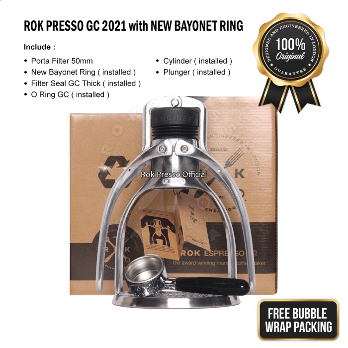 Jual Rok Presso Gc Manual Espresso Coffee Maker 100% Ori | Rokpresso ...