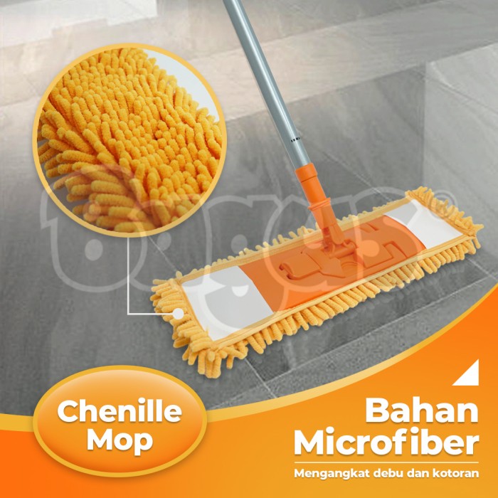 Jual Jual Bagus Micromate Chenille Mop Set Pel Alat Pel Lantai 306 di ...