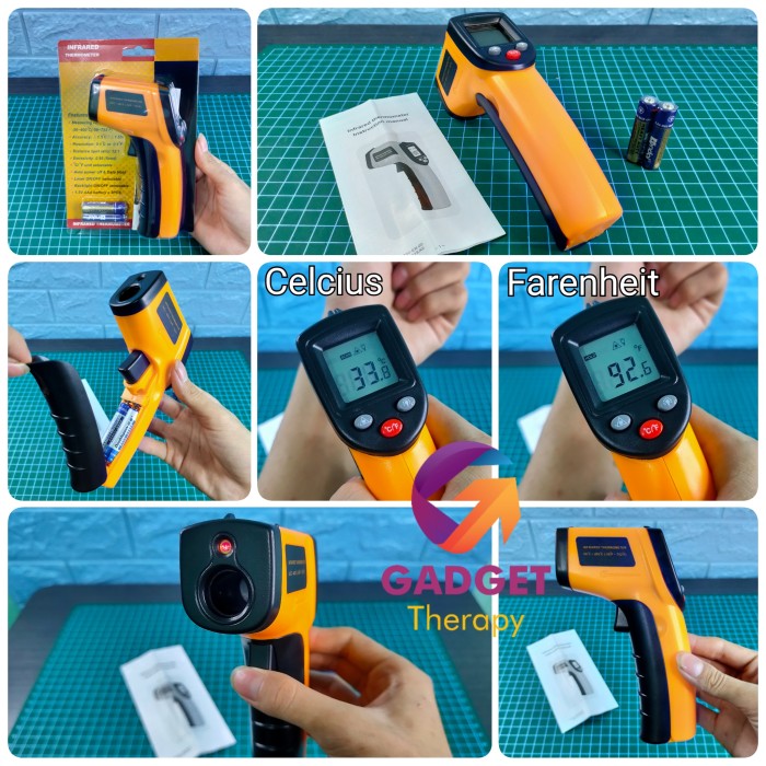 Jual Jual Thermogun Thermometer Industri Termometer Infrared Pengukur ...