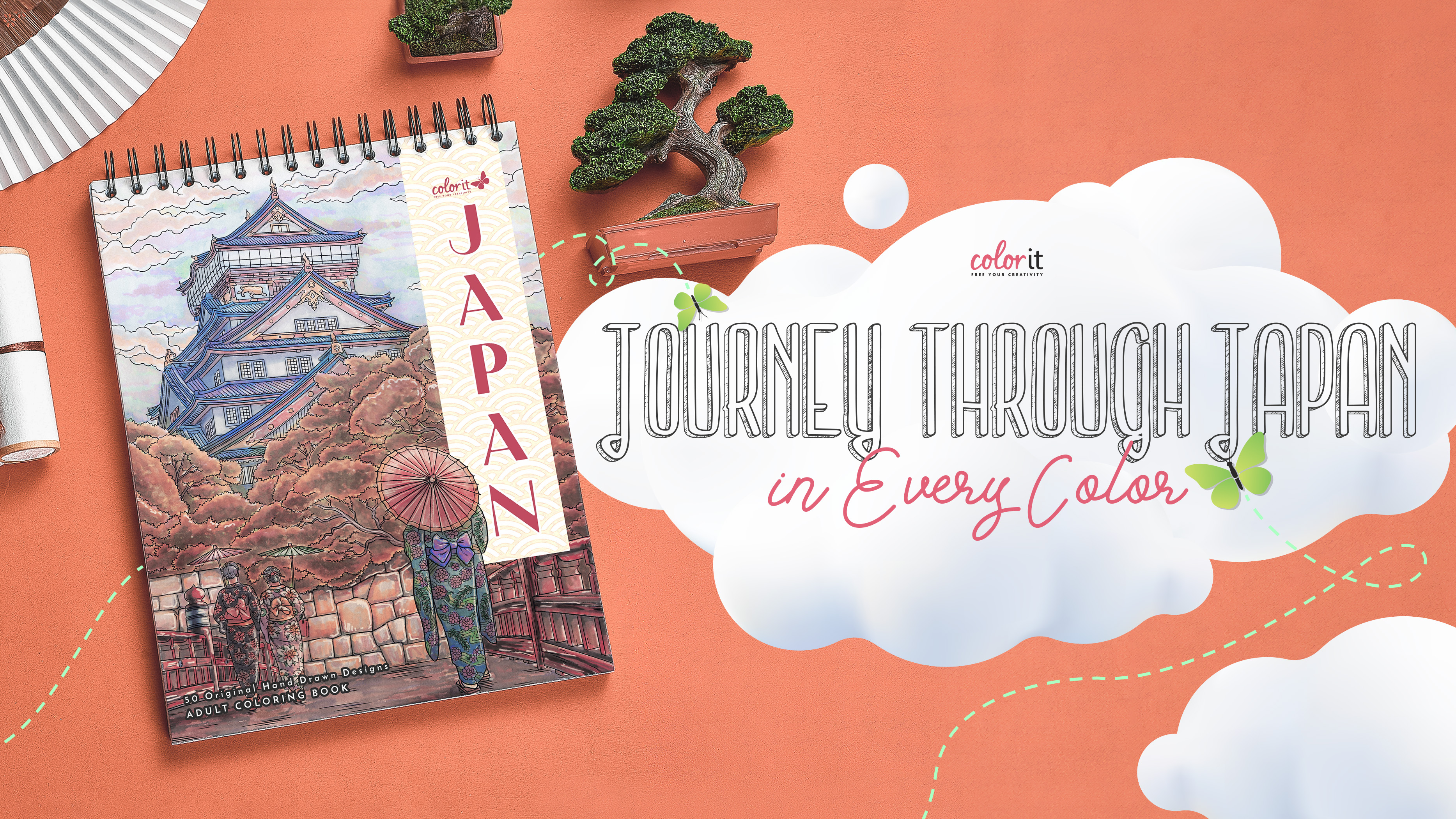 japanese style coloring book