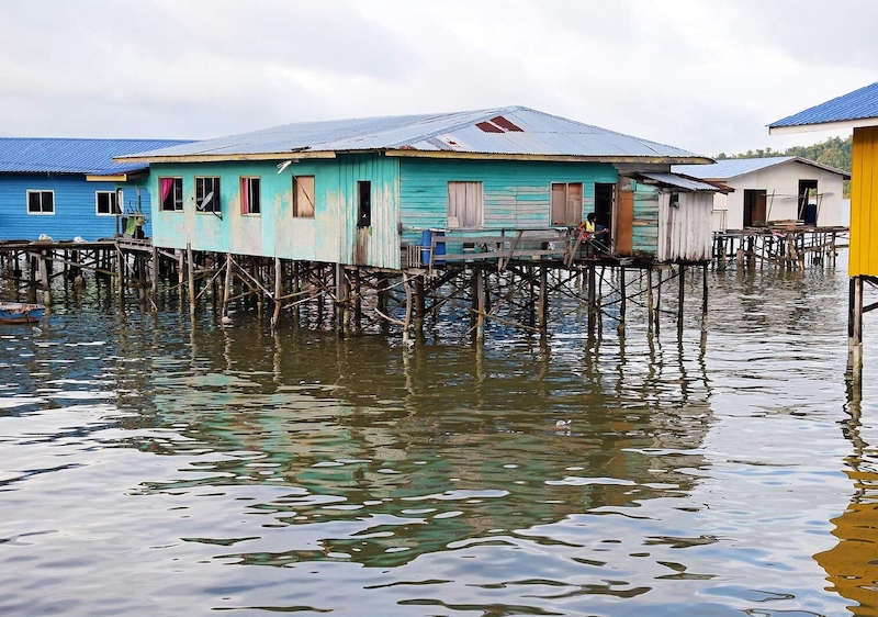 Buli Sim Sim Water Village in Sabah Sandakan, Malaysia | Day Tripe with ...