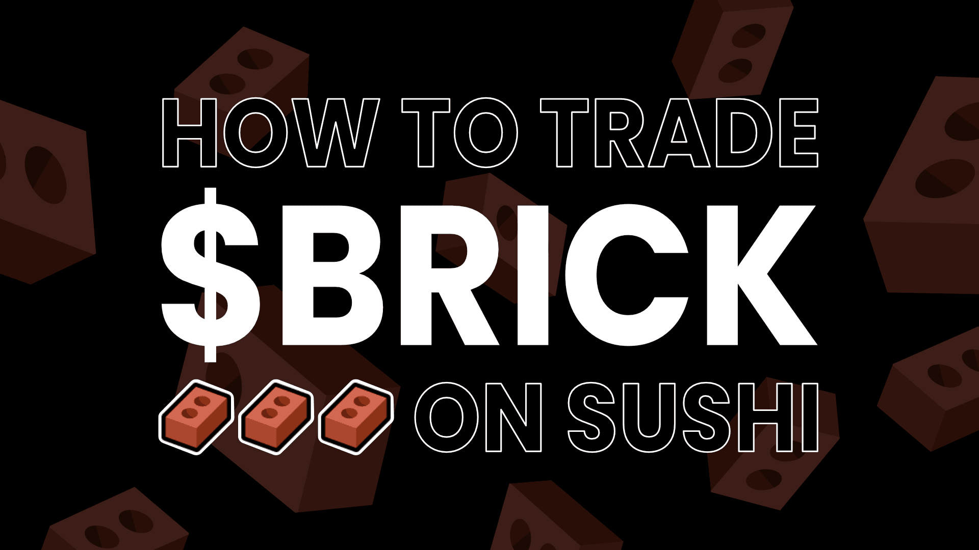How to trade Reddit Fortnite BR's $Brick tokens | Sushi 🍣