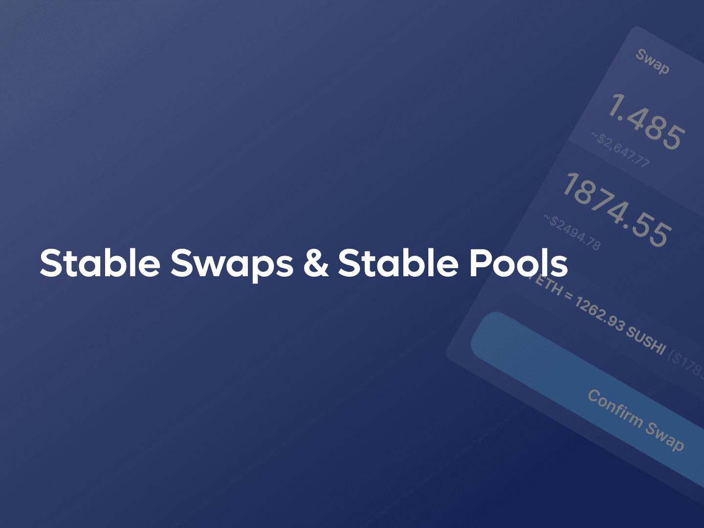 What Are Stable Swaps & Stable Pools? | Sushi 🍣