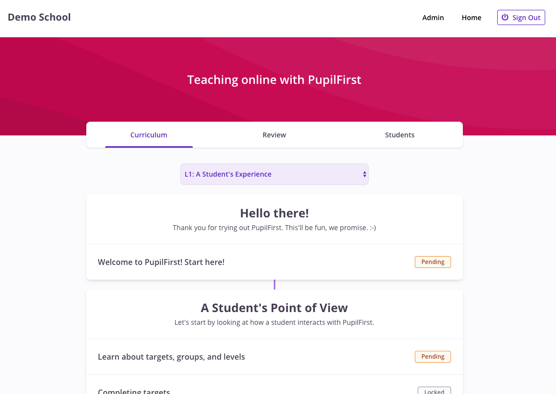 Taking Courses | Pupilfirst LMS