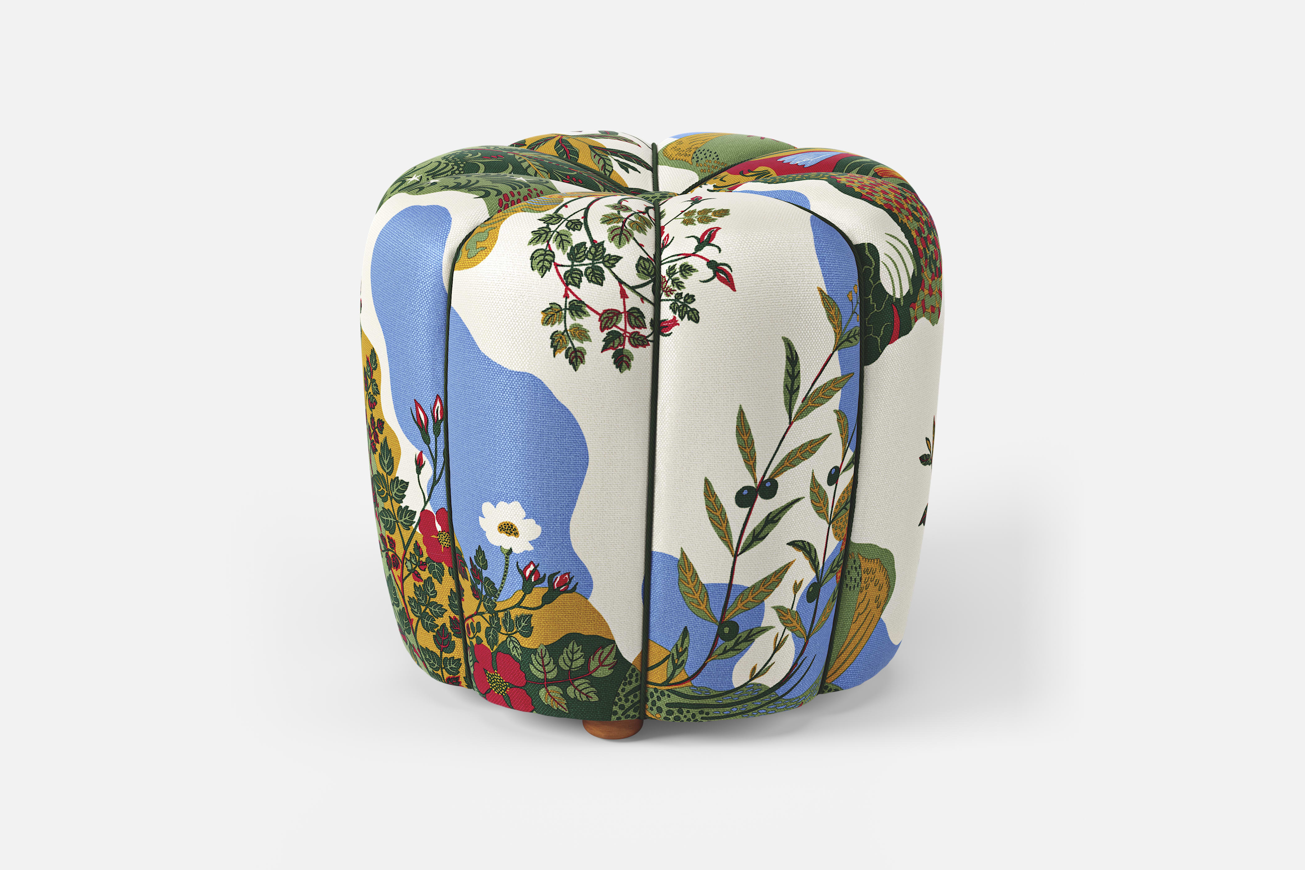 Stool 530 - Anakreon White - Josef Frank