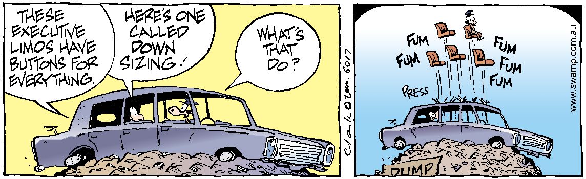 Down Sizing - Swamp Cartoons