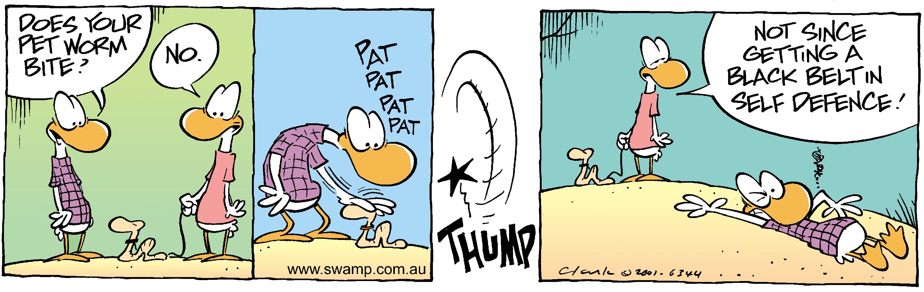 Worm Bite - Swamp Cartoons