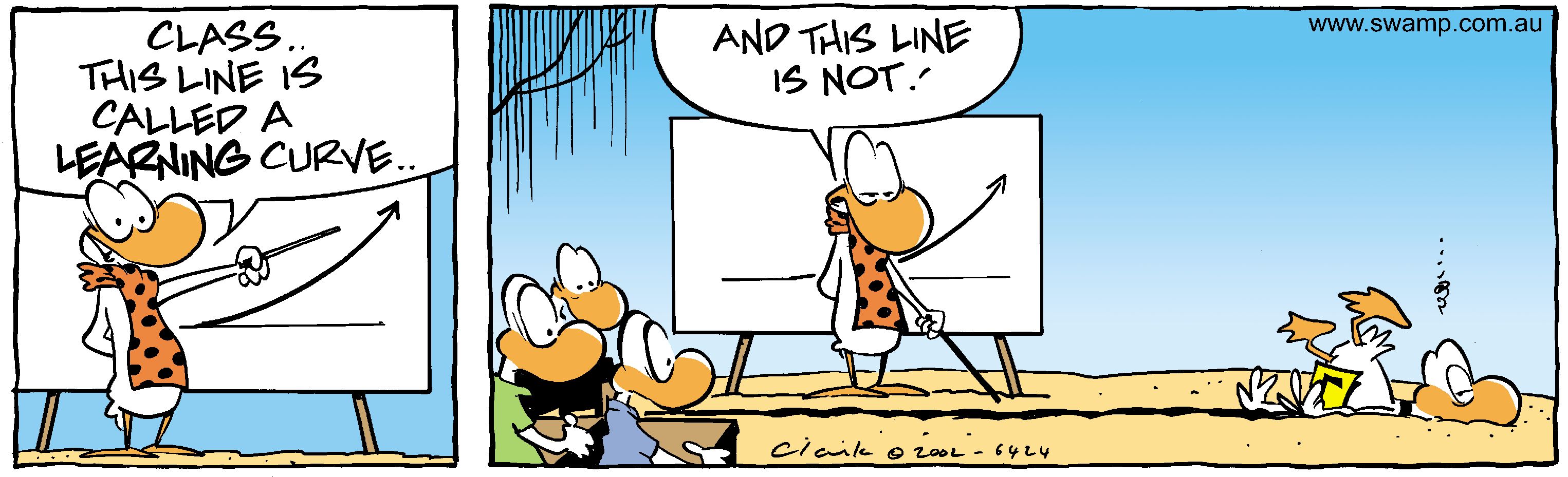 Learning Curve - Swamp Cartoons