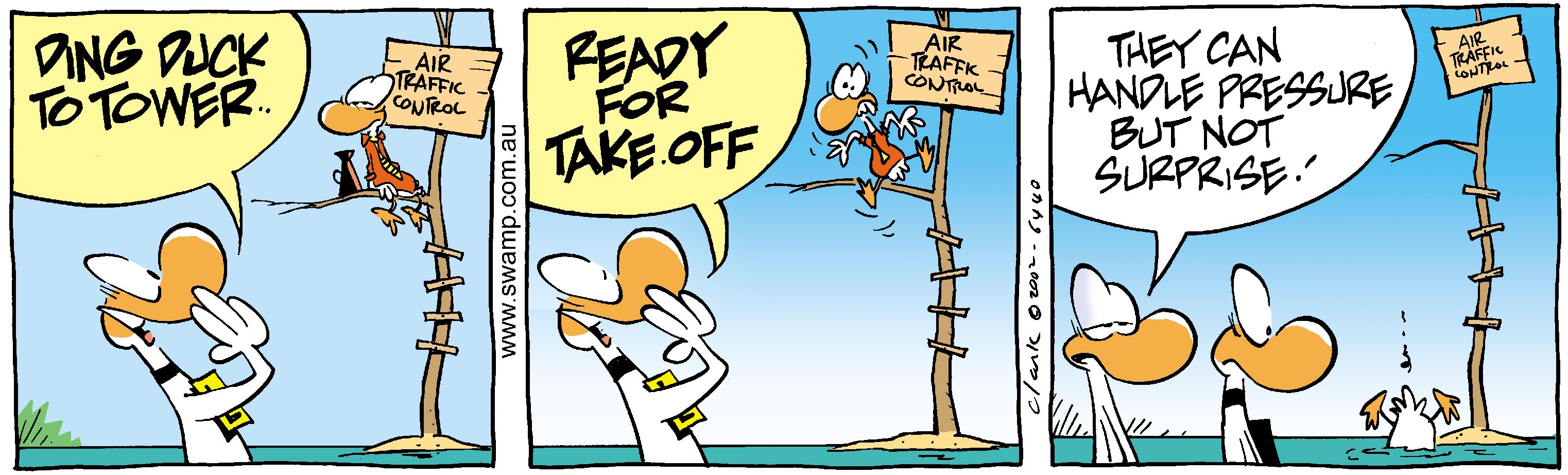 Ding Duck To Tower - Swamp Cartoons