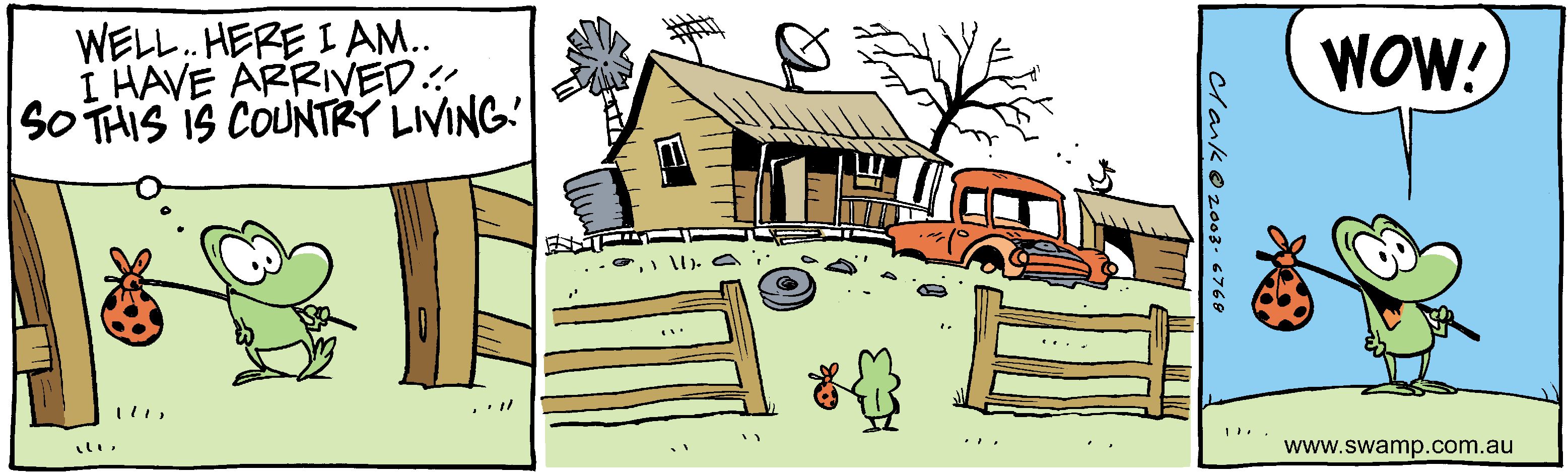 Moving to Country - Swamp Cartoons