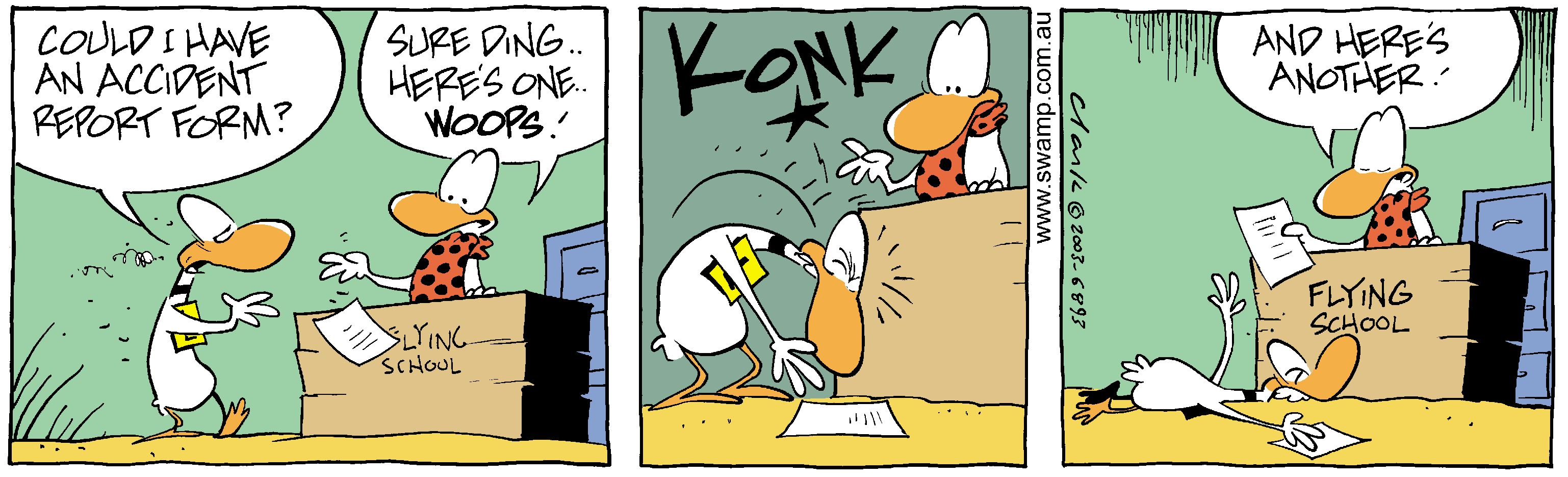 Ding Duck Accident Again - Swamp Cartoons