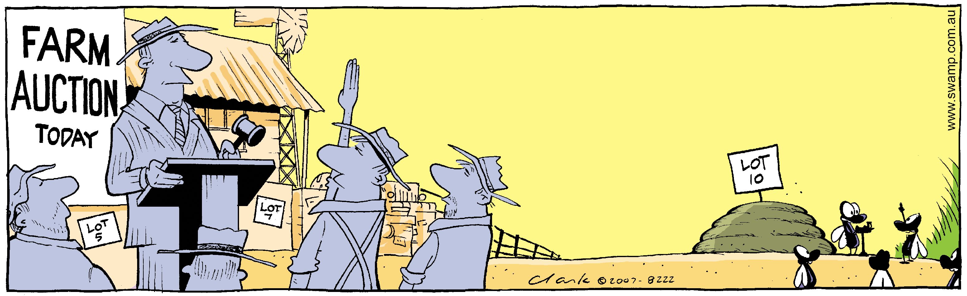 Farm Auction - Swamp Cartoons