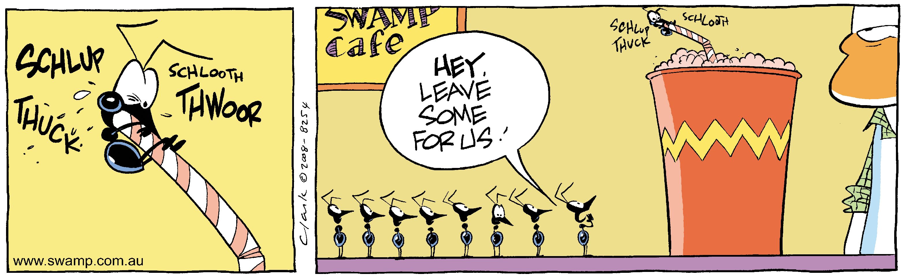 Taking Turns - Swamp Cartoons