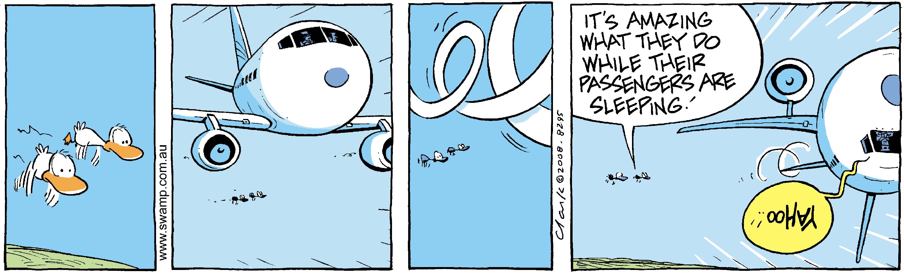 Clear Air Turbulence Comic - Swamp Cartoons