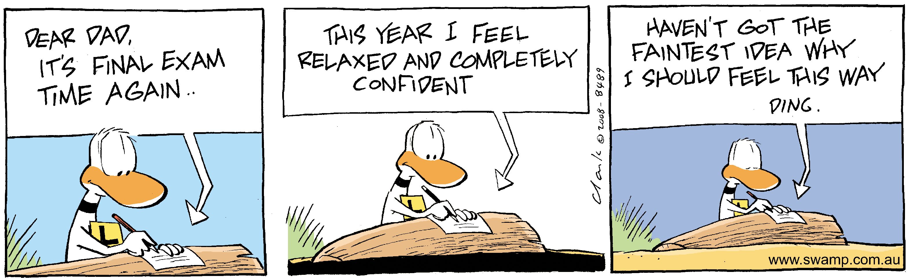 Dear Dad Letter 1 - Swamp Cartoons