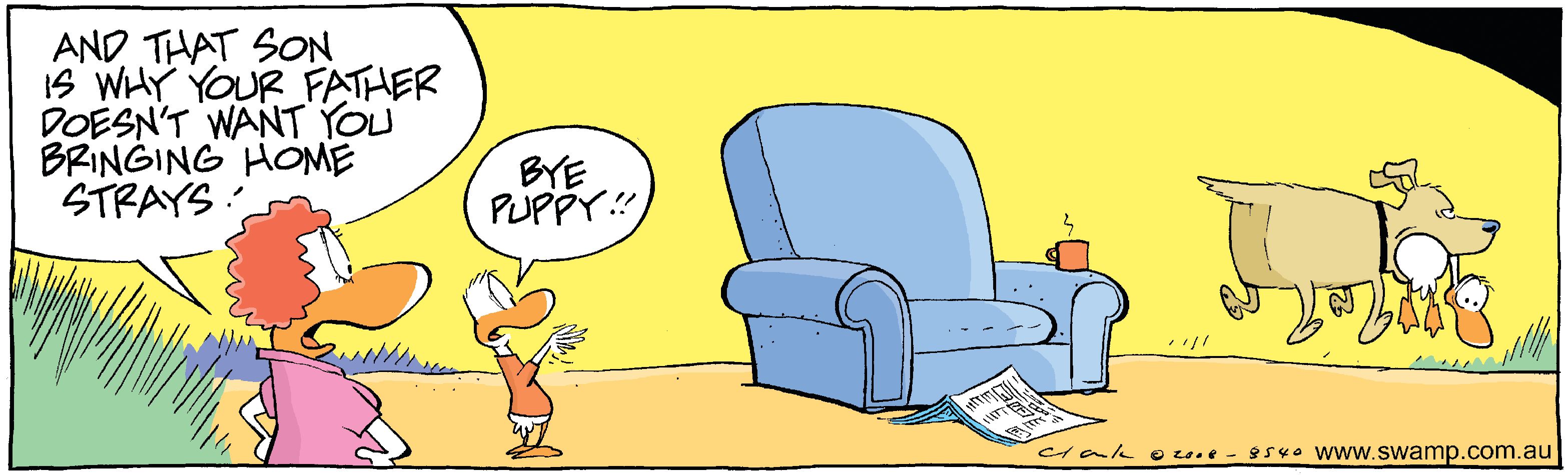 Retriever Dog Comic - Swamp Cartoons