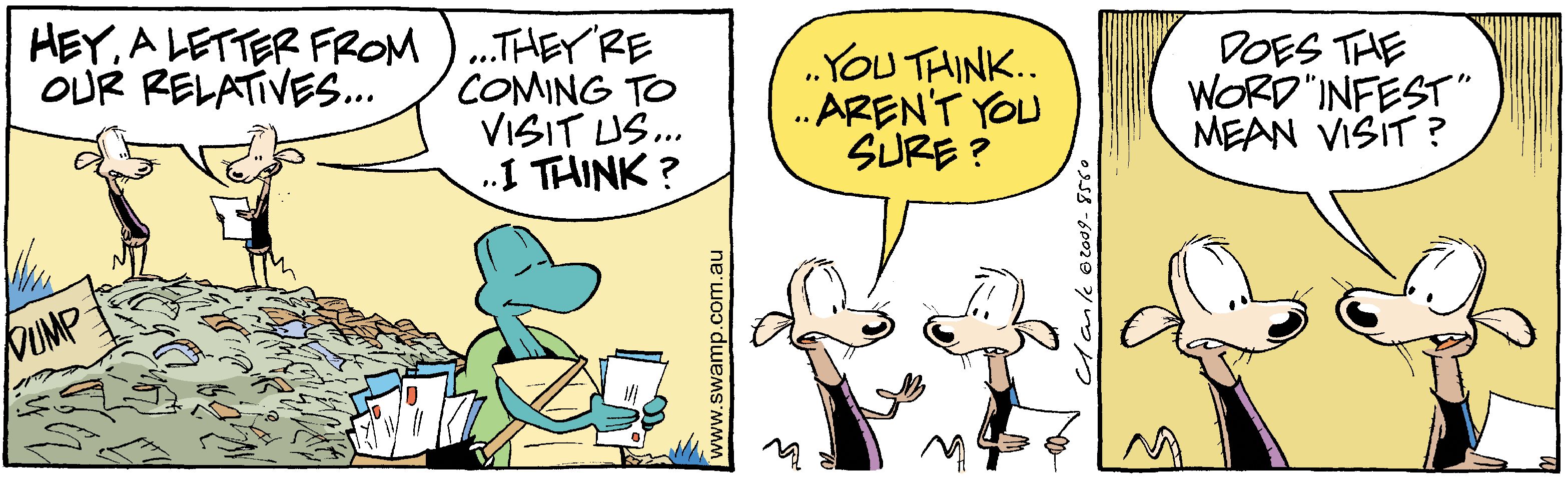 Family Letter - Swamp Cartoons