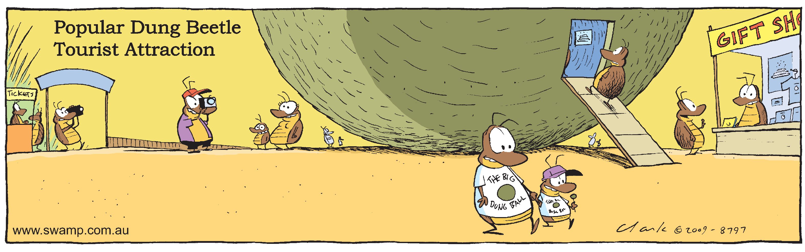 Popular Dung Beetle Tourist Attraction - Swamp Cartoons