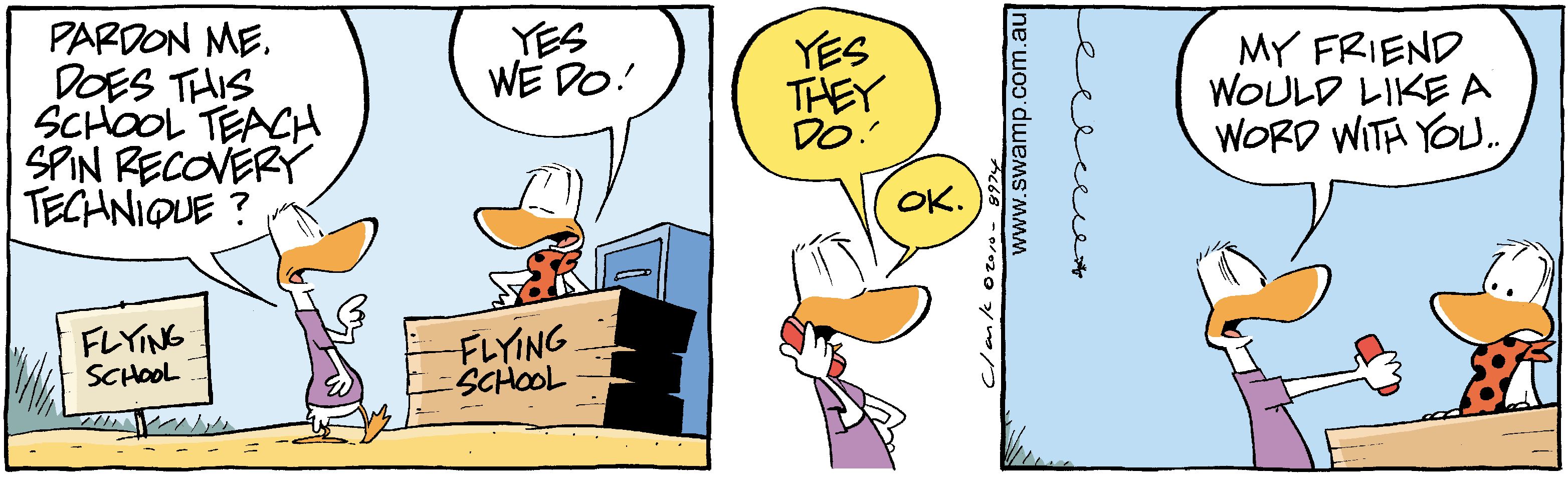 Helping Wing - Swamp Cartoons