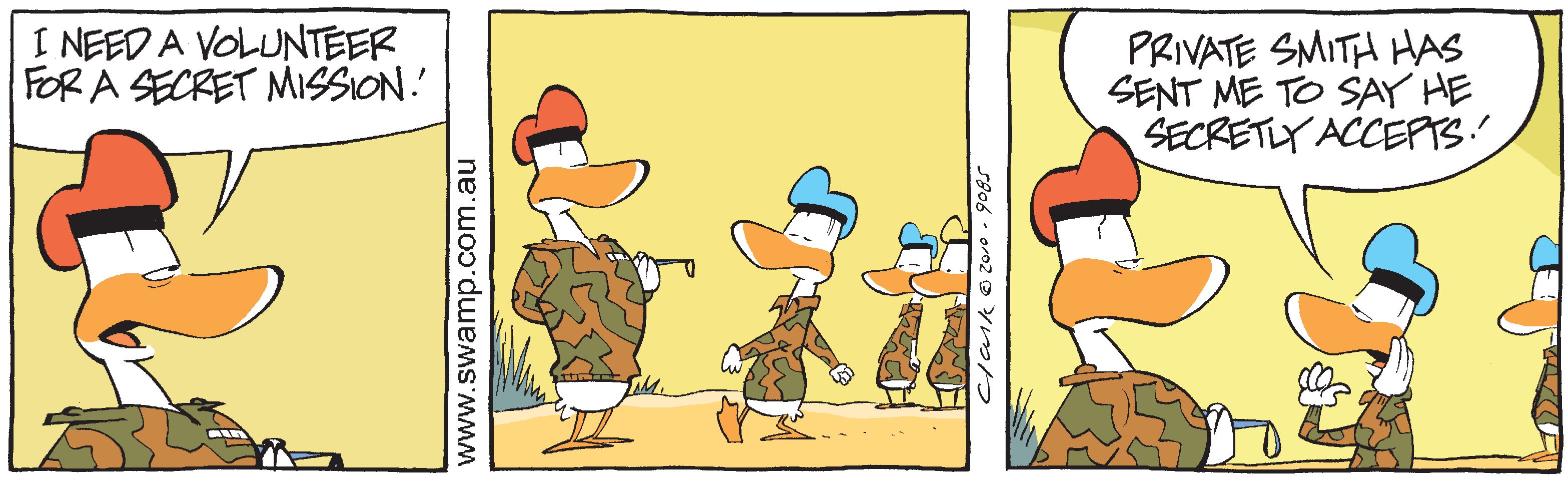 Pass The Word - Swamp Cartoons